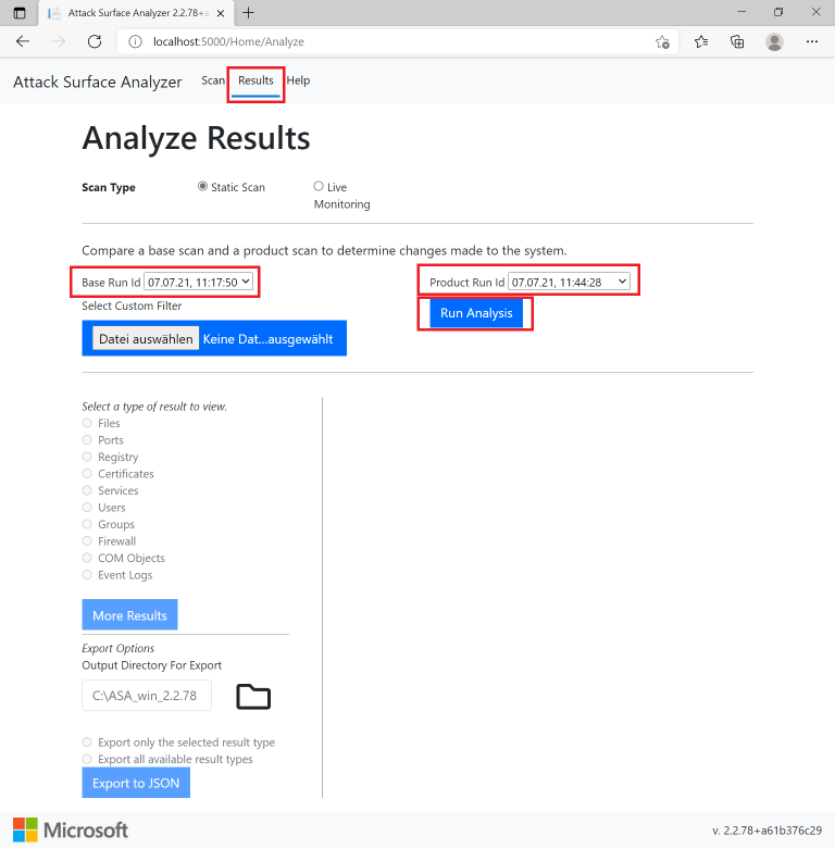 Microsoft Attack Surface Analyzer Asa Verwenden Anreiterat 9557